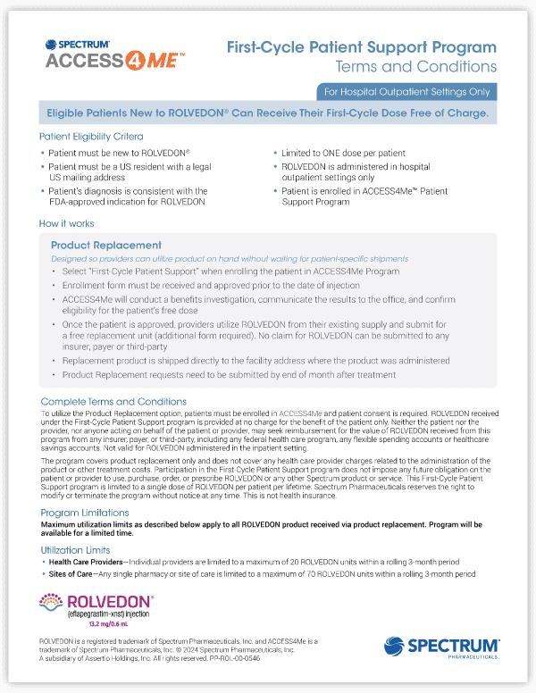 Resources | ACCESS4Me and ROLVEDON® (eflapegrastim-xnst)